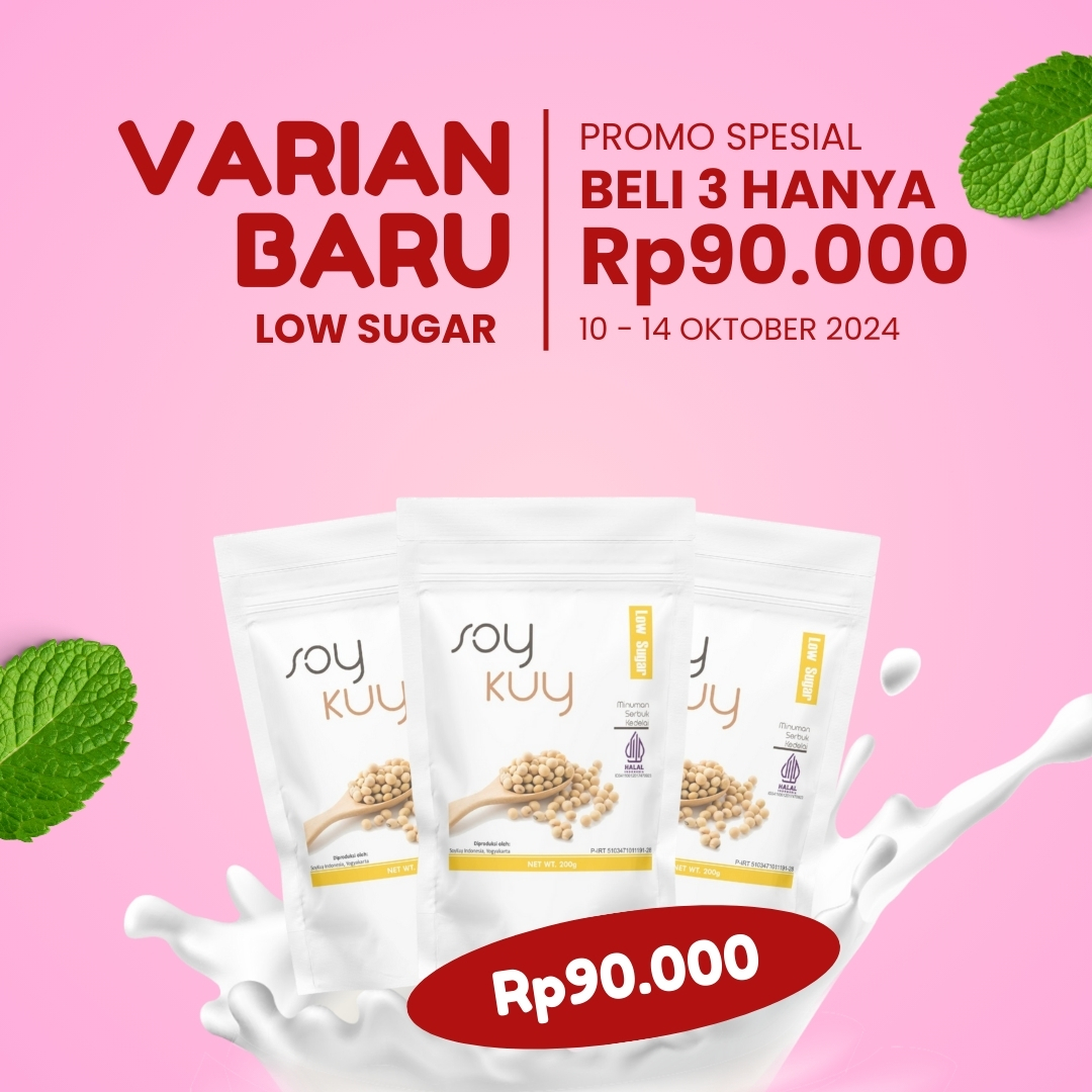 SoyKuy – Susu Kedelai Bubuk Tinggi Protein, Praktis & Lezat
